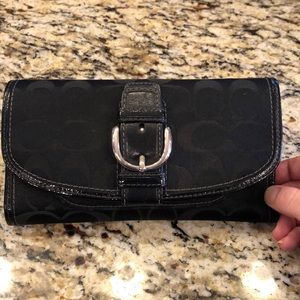 Coach | Bags | Coach Signature Checkbook Wallet | Poshmark
